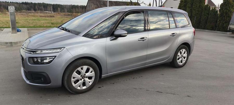 Pelēks Citroen Grand C4 SpaceToure 2019 Tauragė, ar dzinēja tilpumu 1.50 L un nobraukumu 224 tūkst. km par 6300 €, foto 1 vietnē AUTOMOTO.COM.LV