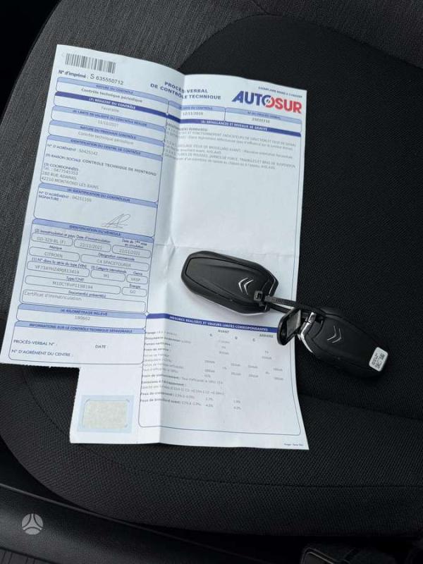 Grey Citroen Grand C4 SpaceToure 2021 in Taurage, with an engine capacity of 1.50 L and mileage of 208 thousand km for 8800 €, photo 8 on AUTOMOTO.COM.LV