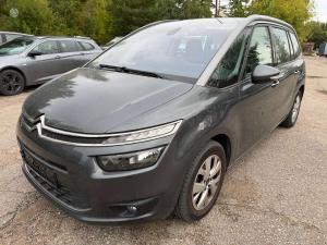 Pelēks Citroen Grand C4 SpaceToure 2016 Raseiniai, ar dzinēja tilpumu 1.56 L un nobraukumu 315 tūkst. km par 3900 €, foto  vietnē AUTOMOTO.COM.LV