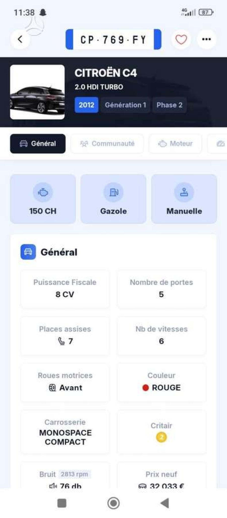 Красный Ситроен Grand C4 SpaceToure 2012 в Таураге, объемом двигателя 2.00 л и пробегом 250 тыс. км за 2450 €, фото 7 на AUTOMOTO.COM.LV