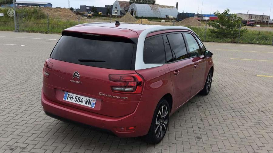 Sarkans Citroen Grand C4 SpaceToure 2019 Tauragė, ar dzinēja tilpumu 1.50 L un nobraukumu 197 tūkst. km par 7500 €, foto 4 vietnē AUTOMOTO.COM.LV