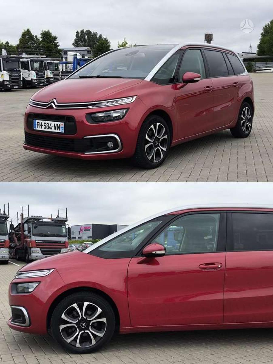 Sarkans Citroen Grand C4 SpaceToure 2019 Tauragė, ar dzinēja tilpumu 1.50 L un nobraukumu 197 tūkst. km par 7500 €, foto 10 vietnē AUTOMOTO.COM.LV