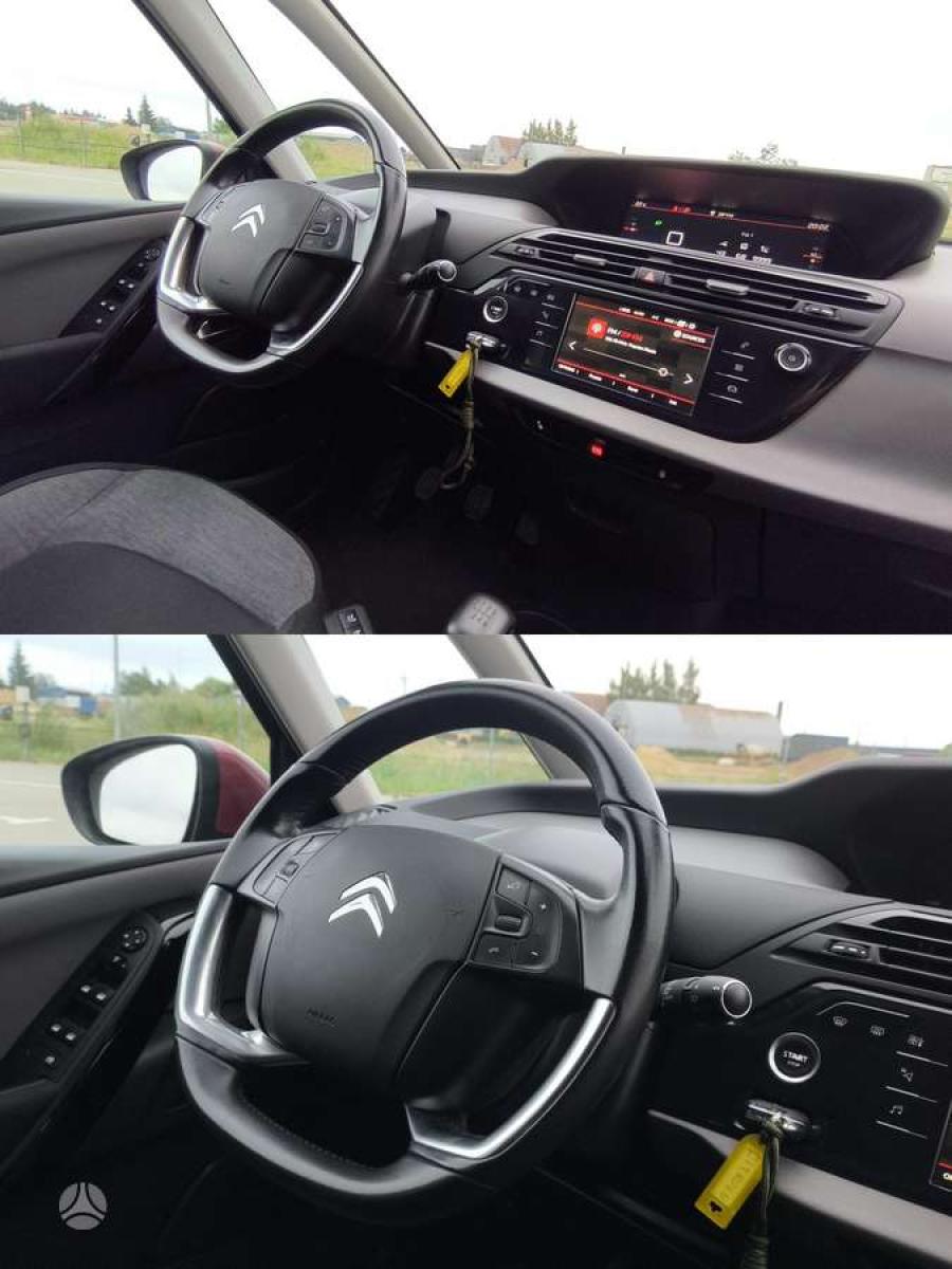 Sarkans Citroen Grand C4 SpaceToure 2019 Tauragė, ar dzinēja tilpumu 1.50 L un nobraukumu 197 tūkst. km par 7500 €, foto 24 vietnē AUTOMOTO.COM.LV