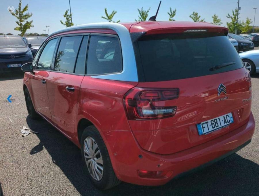 Sarkans Citroen Grand C4 SpaceToure 2020 Viļņa, ar dzinēja tilpumu 1.50 L un nobraukumu 137 tūkst. km par 10890 €, foto 5 vietnē AUTOMOTO.COM.LV