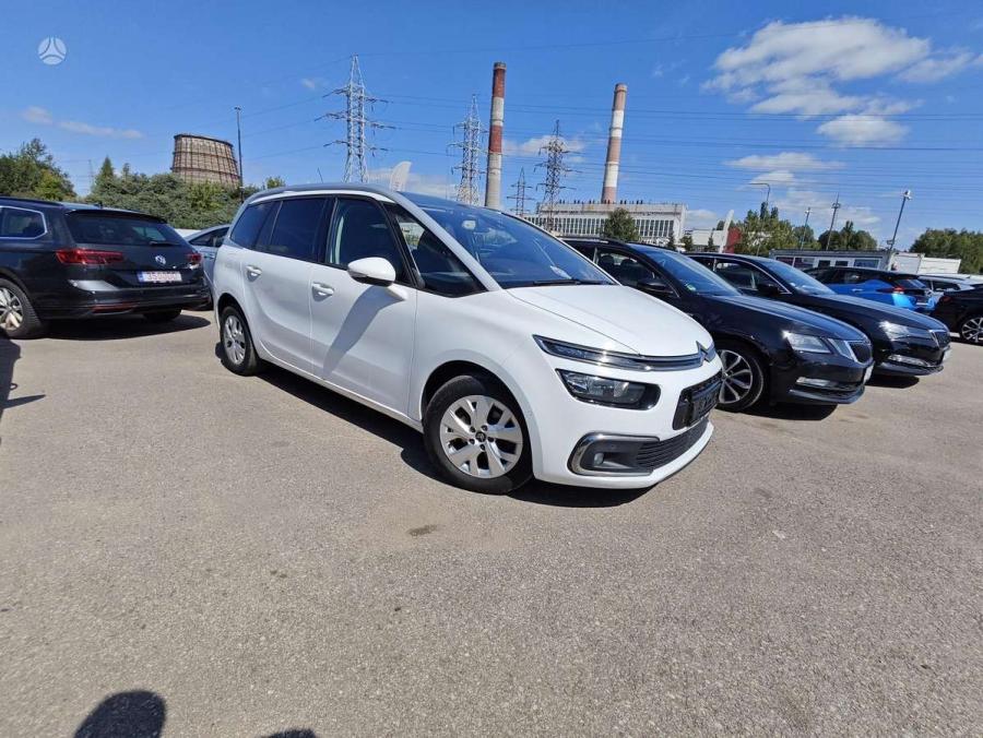 Balts Citroen Grand C4 SpaceToure 2018 Kauņa, ar dzinēja tilpumu 1.56 L un nobraukumu 229 tūkst. km par 6850 €, foto 9 vietnē AUTOMOTO.COM.LV
