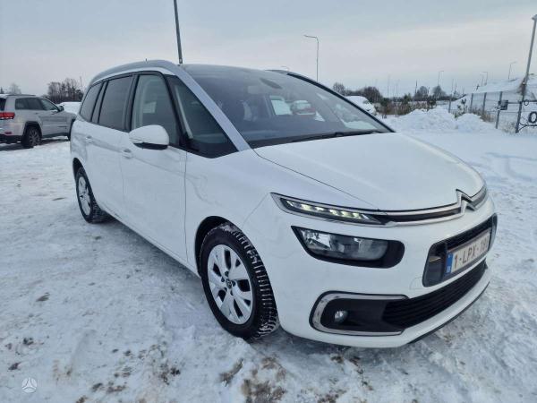 White Citroen Grand C4 SpaceToure 2019 in Taurage, with an engine capacity of 1.50 L and mileage of 164 thousand km for 7200 €, photo 7 on AUTOMOTO.COM.LV