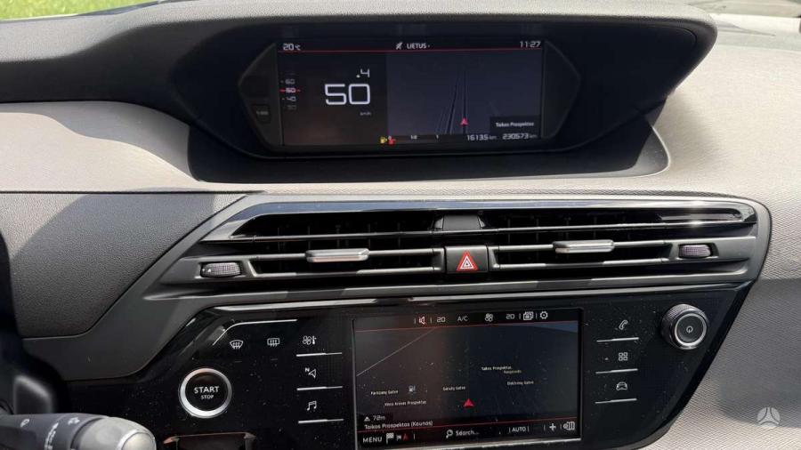 White Citroen Grand C4 SpaceToure 2019 in Kaunas, with an engine capacity of 1.50 L and mileage of 230 thousand km for 7700 €, photo 24 on AUTOMOTO.COM.LV