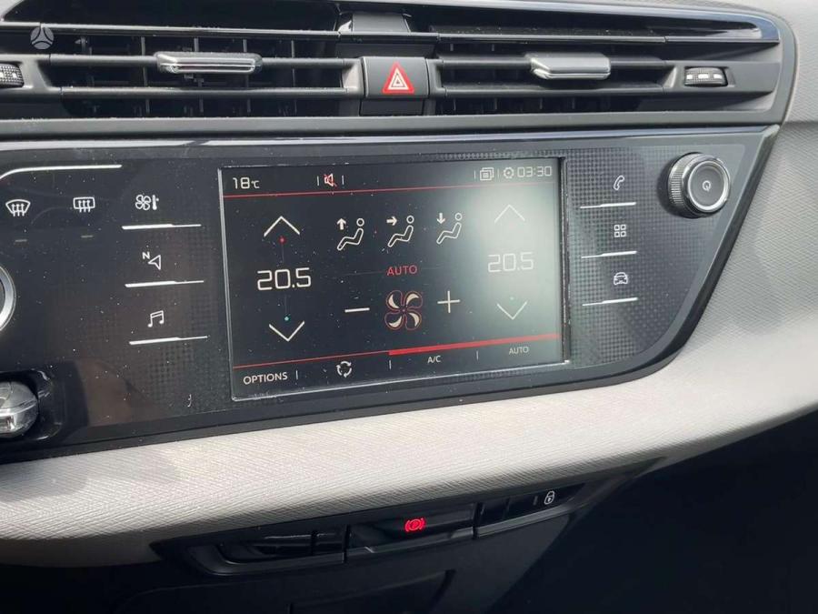 White Citroen Grand C4 SpaceToure 2020 in Taurage, with an engine capacity of 1.50 L and mileage of 272 thousand km for 5990 €, photo 11 on AUTOMOTO.COM.LV