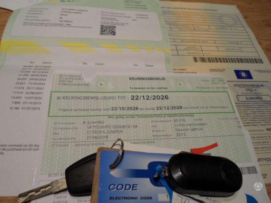 White Citroen Jumper 2018 in Siauliai, with an engine capacity of 2.00 L and mileage of 64 thousand km for 13900 €, photo 36 on AUTOMOTO.COM.LV