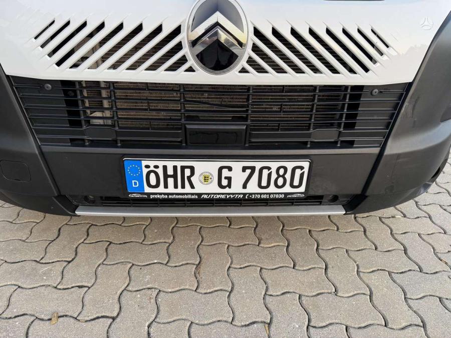 White Citroen Jumper 2025 in Kupiskis, with an engine capacity of 2.18 L and mileage of 20 thousand km for 24500 €, photo 12 on AUTOMOTO.COM.LV
