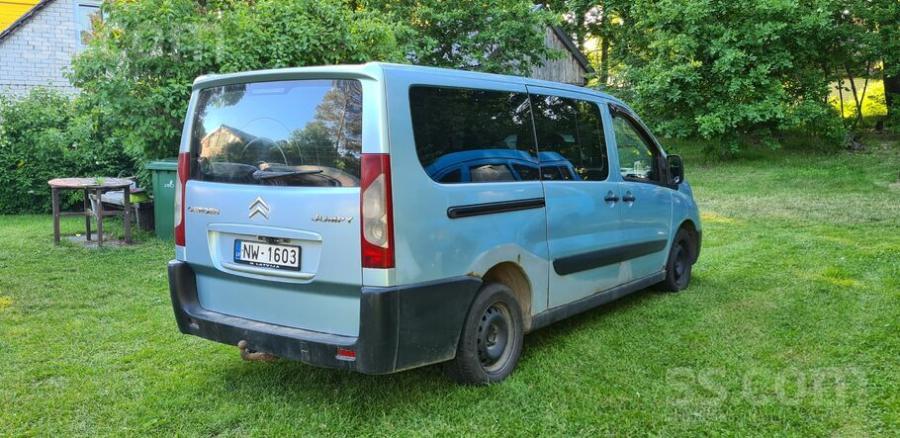 Blue Citroen Jumpy 2008 in Riga, with an engine capacity of 1.60 L and mileage of 672 thousand km for 1900 €, photo 4 on AUTOMOTO.COM.LV