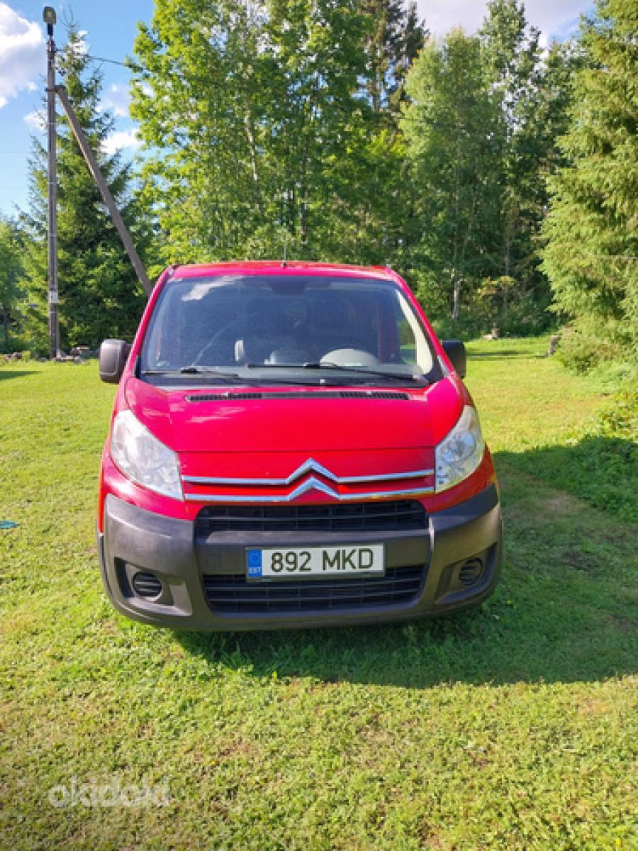 Red Citroen Jumpy 2007 in Tallinn, with an engine capacity of 1.60 L and mileage of 153 thousand km for 5400 €, photo 4 on AUTOMOTO.COM.LV