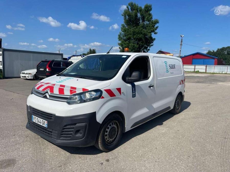 Balts Citroen Jumpy 2018 Kauņa, ar dzinēja tilpumu 1.56 L un nobraukumu 296 tūkst. km par 6999 €, foto 1 vietnē AUTOMOTO.COM.LV