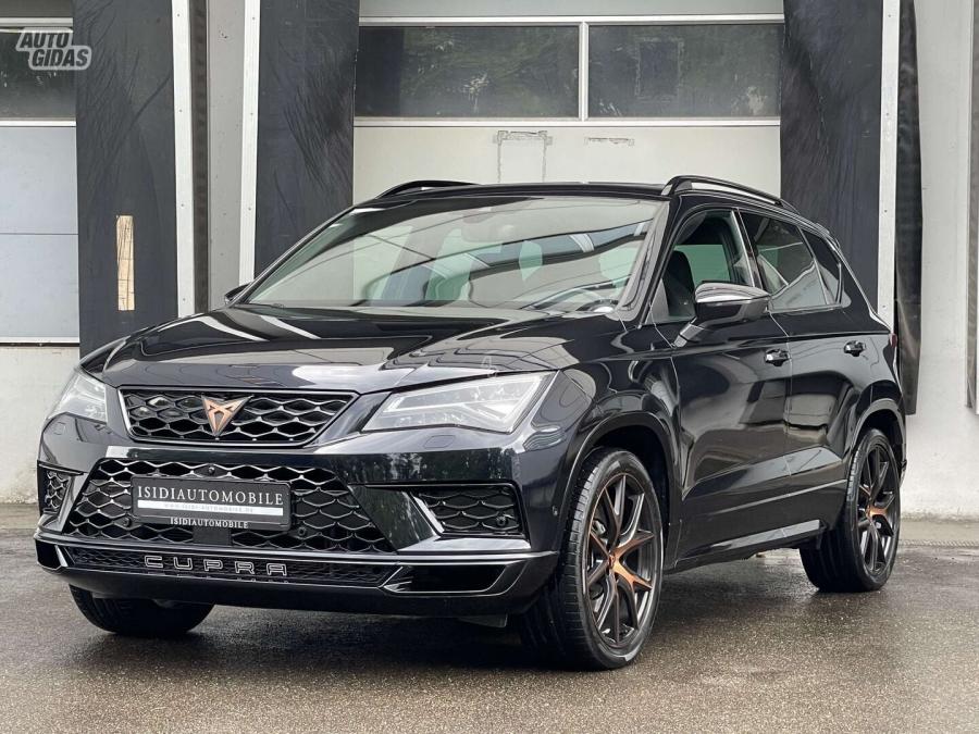 Black Cupra ateca 2019 in Kaunas, with an engine capacity of 2.00 L and mileage of 100 thousand km for 27447 €, photo 1 on AUTOMOTO.COM.LV