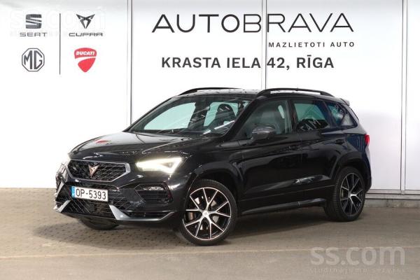 Черный Cupra ateca 2023 в Рига, объемом двигателя 2.00 л и пробегом 45 тыс. км за 29490 €, фото 1 на AUTOMOTO.COM.LV
