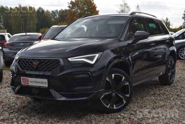 Black Cupra ateca 2024 in Kuldiga, with an engine capacity of 1.50 L and mileage of 0 thousand km for 24900 €, photo 1 on AUTOMOTO.COM.LV