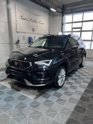 Black Cupra ateca 2024 in Kaunas, with an engine capacity of 1.50 L and mileage of 17 thousand km for 29355 €, photo  on AUTOMOTO.COM.LV