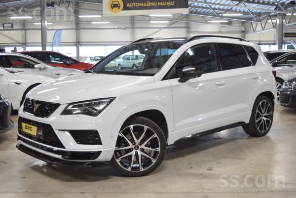 Белый Cupra ateca 2019 в Рига, объемом двигателя 2.00 л и пробегом 134 тыс. км за 21900 €, фото 1 на AUTOMOTO.COM.LV