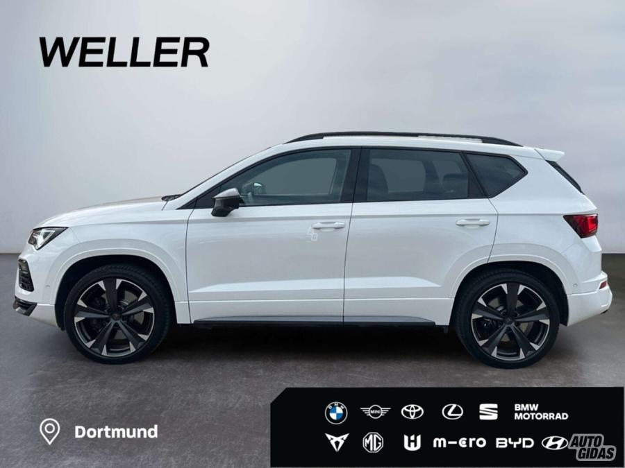 White Cupra ateca 2023 in Kaunas, with an engine capacity of 2.00 L and mileage of 22 thousand km for 32587 €, photo 5 on AUTOMOTO.COM.LV