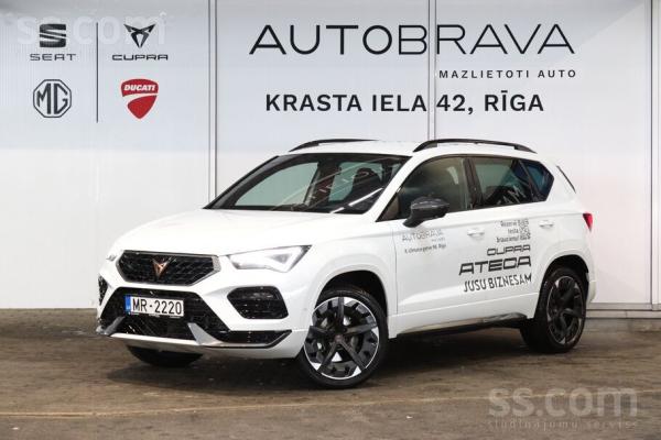 Белый Cupra ateca 2025 в Рига, объемом двигателя 2.00 л и пробегом 18 тыс. км за 36490 €, фото 1 на AUTOMOTO.COM.LV