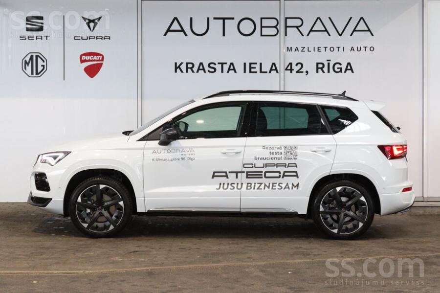 Белый Cupra ateca 2025 в Рига, объемом двигателя 2.00 л и пробегом 18 тыс. км за 36490 €, фото 5 на AUTOMOTO.COM.LV