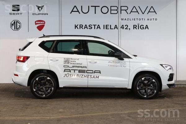 Белый Cupra ateca 2025 в Рига, объемом двигателя 2.00 л и пробегом 18 тыс. км за 36490 €, фото 5 на AUTOMOTO.COM.LV