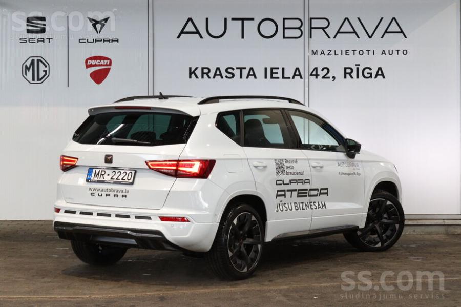 Белый Cupra ateca 2025 в Рига, объемом двигателя 2.00 л и пробегом 18 тыс. км за 36490 €, фото 7 на AUTOMOTO.COM.LV