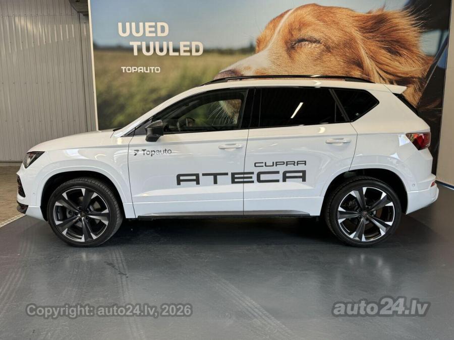 White Cupra ateca 2024 in Tallinn, with an engine capacity of 1.50 L and mileage of 45 thousand km for 32900 €, photo 20 on AUTOMOTO.COM.LV
