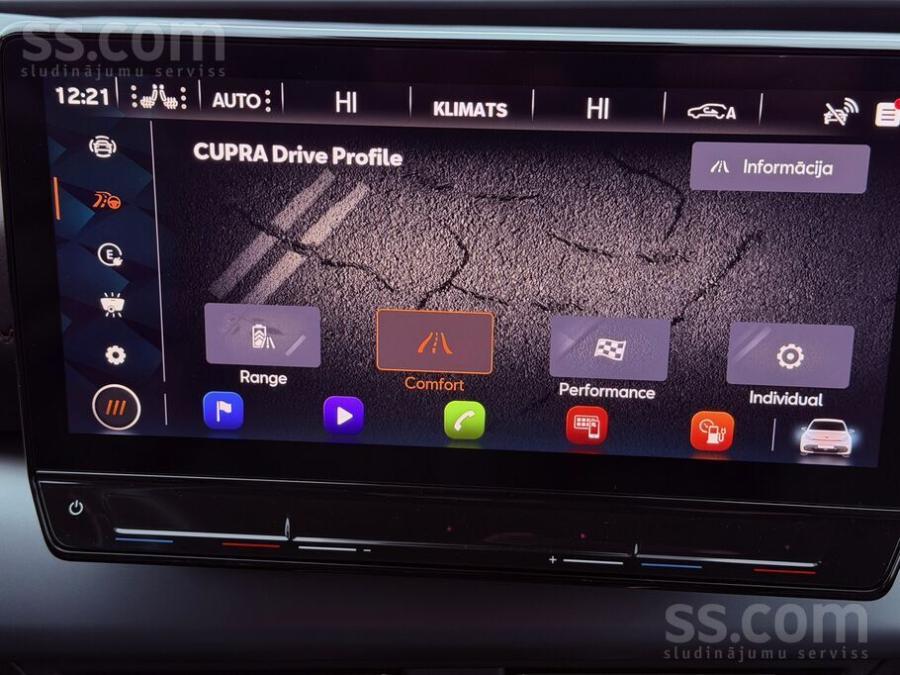 Черный Cupra Born 2022 в Рига, объемом двигателя 0.00 л и пробегом 4 тыс. км за 29480 €, фото 19 на AUTOMOTO.COM.LV