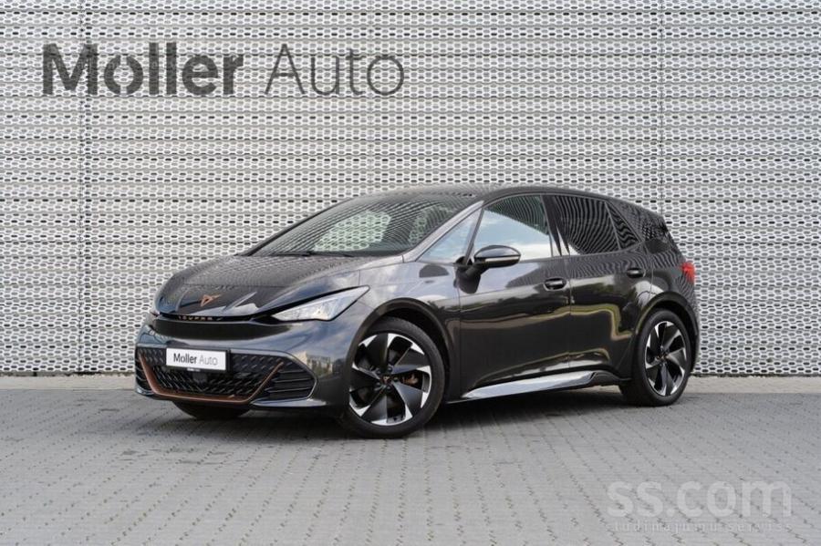 Black Cupra Born 2023 in Riga, with an engine capacity of 0.00 L and mileage of 99 thousand km for 28650 €, photo 1 on AUTOMOTO.COM.LV