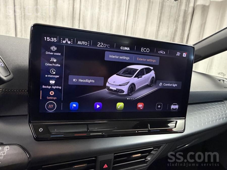 Pelēks Cupra Born 2022 Rīga, ar dzinēja tilpumu 0.00 L un nobraukumu 34 tūkst. km par 24990 €, foto 15 vietnē AUTOMOTO.COM.LV