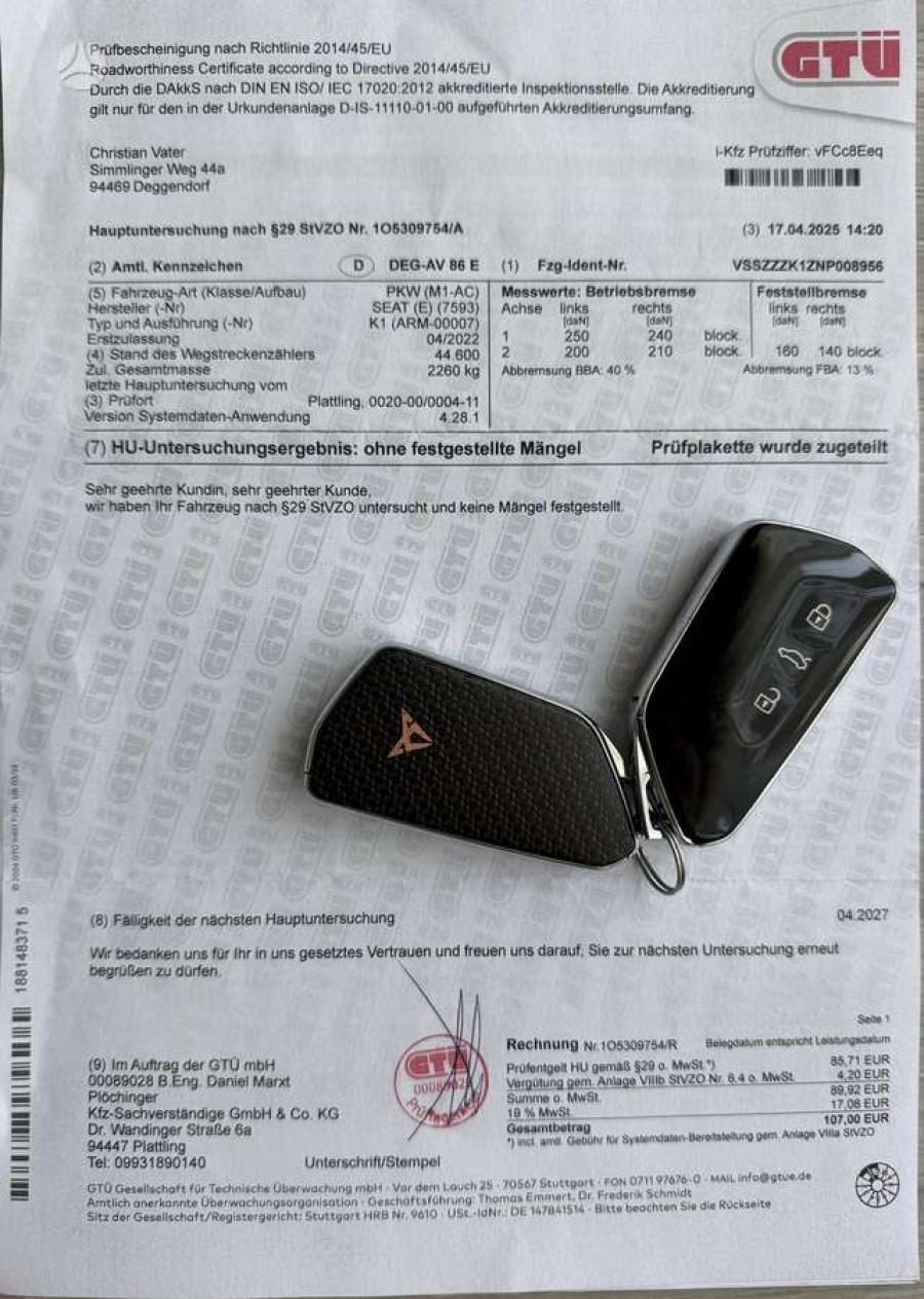 Серый Cupra Born 2022 в Вильнюс, объемом двигателя 0.00 л и пробегом 61 тыс. км за 23400 €, фото 33 на AUTOMOTO.COM.LV