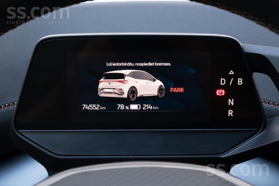 Pelēks Cupra Born 2022 Rīga, ar dzinēja tilpumu 0.00 L un nobraukumu 75 tūkst. km par 26950 €, foto 25 vietnē AUTOMOTO.COM.LV