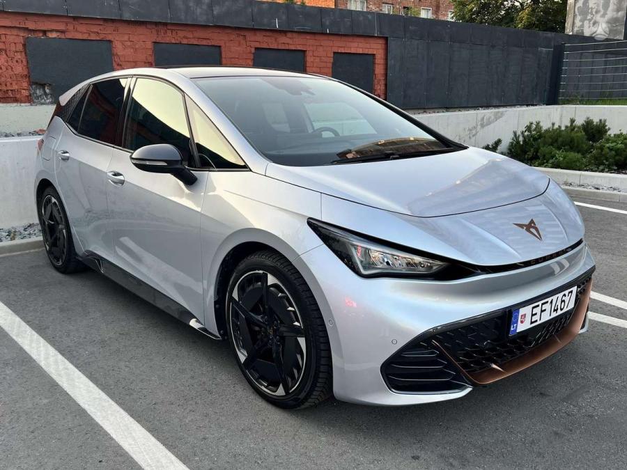 Grey Cupra Born 2022 in Kaunas, with an engine capacity of 0.00 L and mileage of 65 thousand km for 20900 €, photo 4 on AUTOMOTO.COM.LV