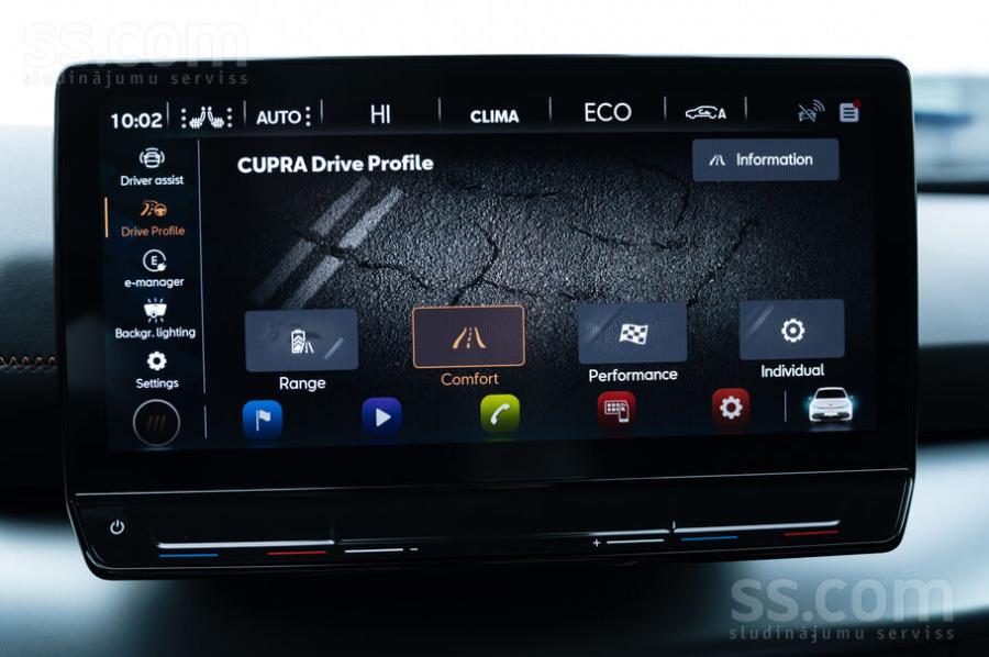 Серый Cupra Born 2023 в Рига, объемом двигателя 0.00 л и пробегом 30 тыс. км за 29990 €, фото 32 на AUTOMOTO.COM.LV