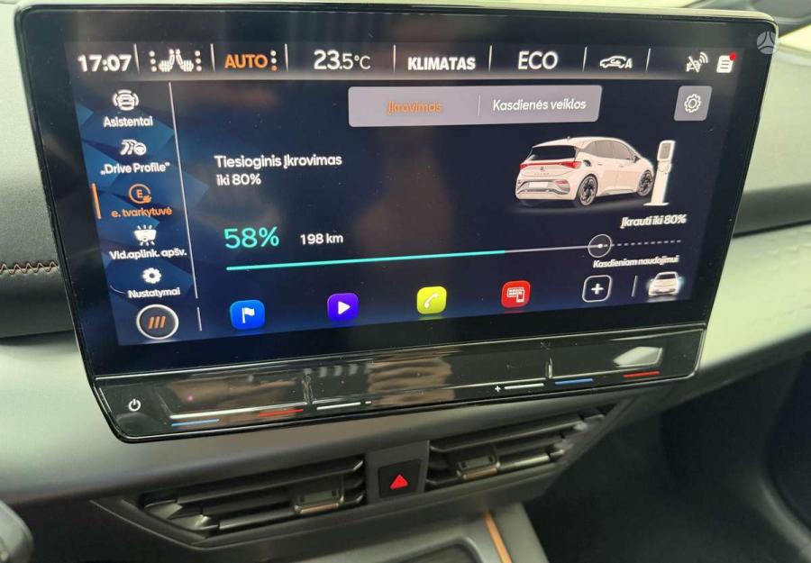Pelēks Cupra Born 2023 Viļņa, ar dzinēja tilpumu 0.00 L un nobraukumu 69 tūkst. km par 23300 €, foto 21 vietnē AUTOMOTO.COM.LV