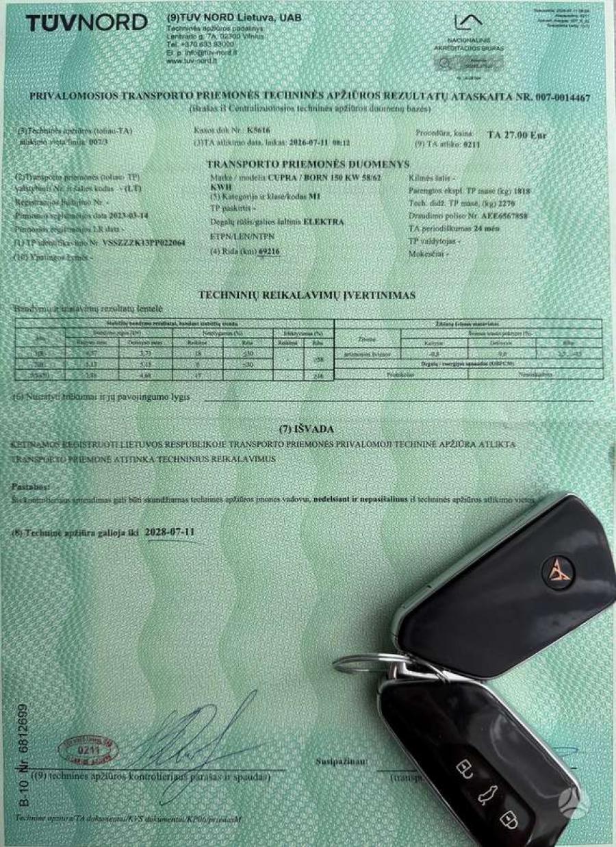 Pelēks Cupra Born 2023 Viļņa, ar dzinēja tilpumu 0.00 L un nobraukumu 69 tūkst. km par 23300 €, foto 35 vietnē AUTOMOTO.COM.LV