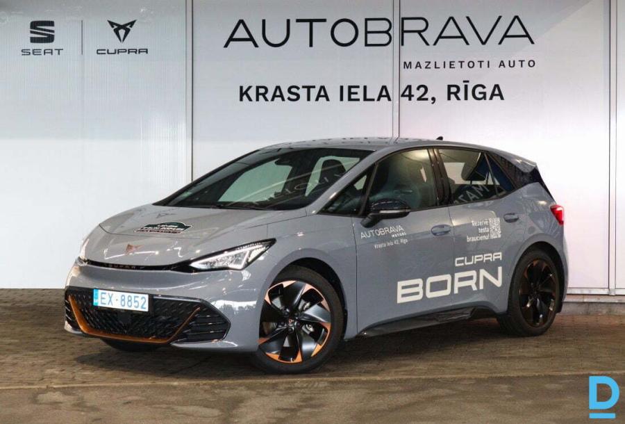 Pelēks Cupra Born 2024 Rīga, ar dzinēja tilpumu 0.00 L un nobraukumu 6 tūkst. km par 29990 €, foto 1 vietnē AUTOMOTO.COM.LV