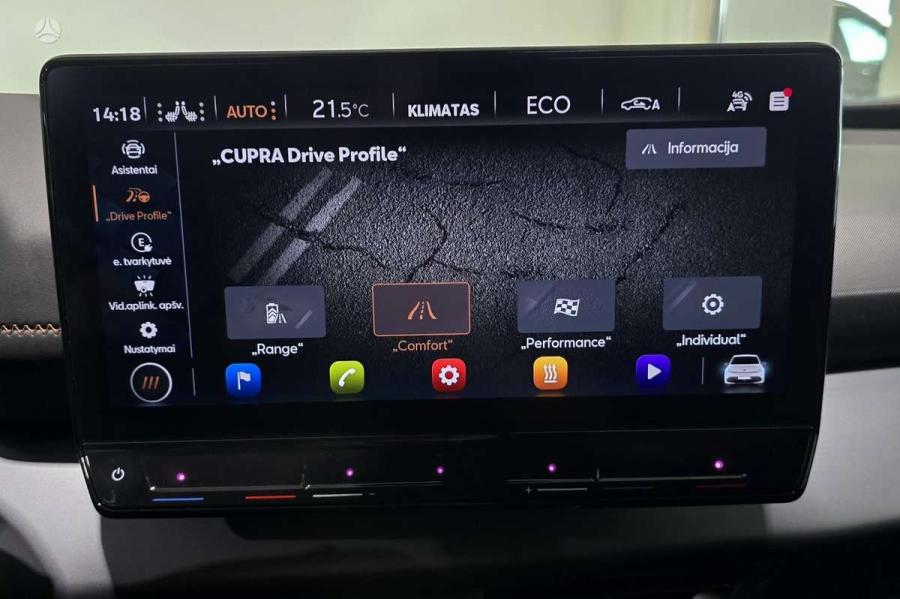 Pelēks Cupra Born 2024 Šauļi, ar dzinēja tilpumu 0.00 L un nobraukumu 79 tūkst. km par 23500 €, foto 20 vietnē AUTOMOTO.COM.LV