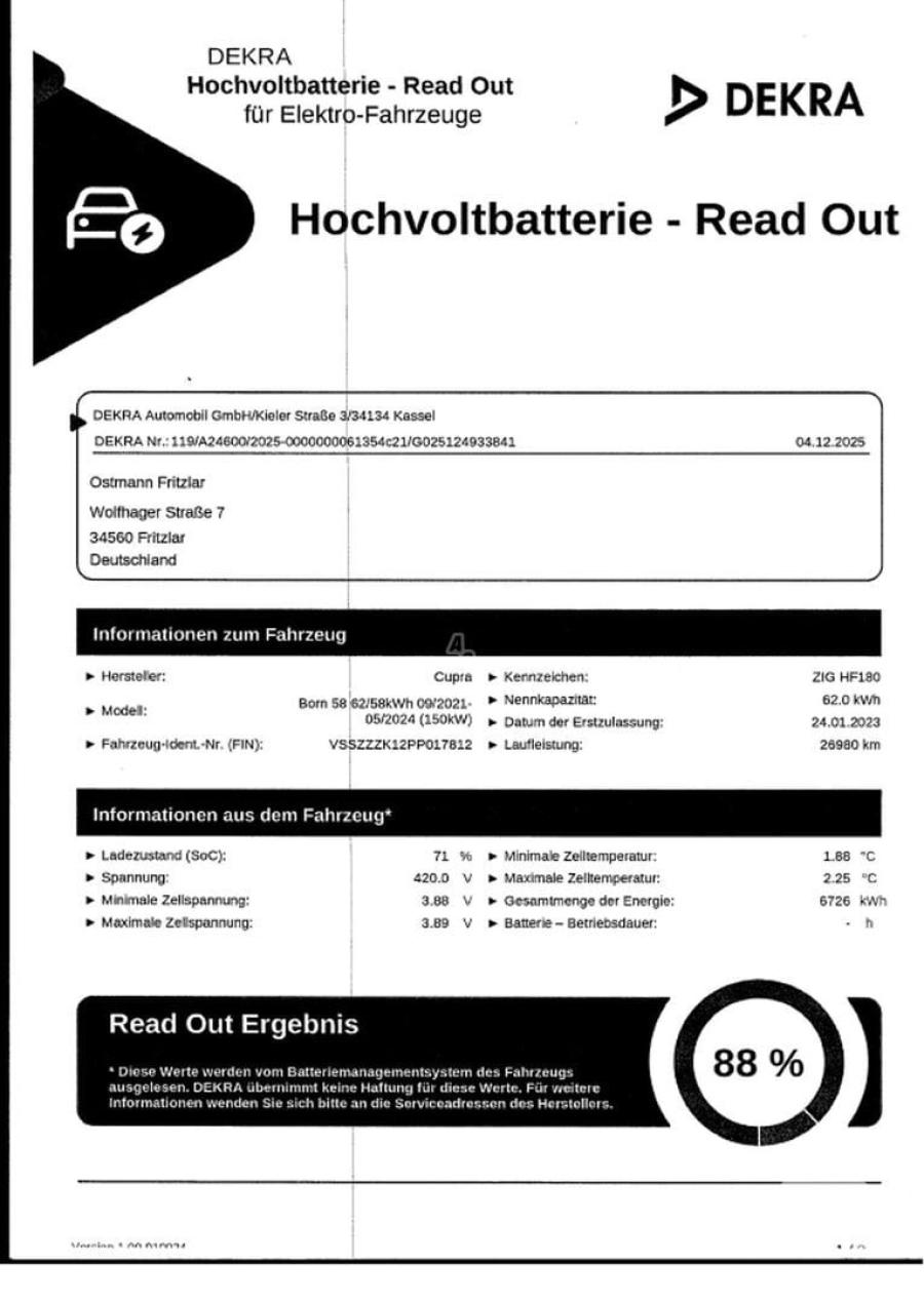 Grey Cupra Born 2023 in Kaunas, with an engine capacity of 0.00 L and mileage of 27 thousand km for 28474 €, photo 2 on AUTOMOTO.COM.LV