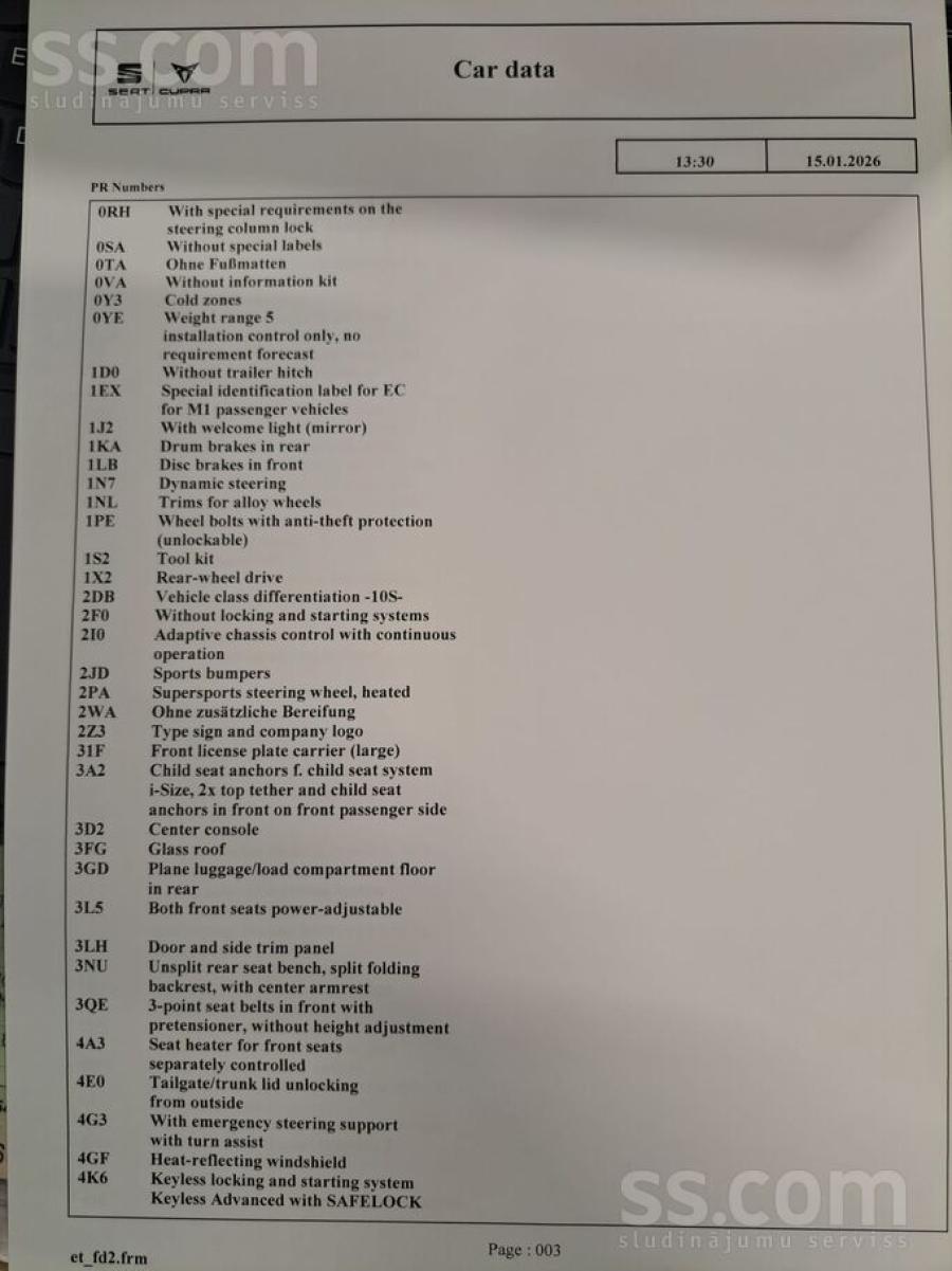 Red Cupra Born 2022 in Riga, with an engine capacity of 0.00 L and mileage of 64 thousand km for 23530 €, photo 31 on AUTOMOTO.COM.LV