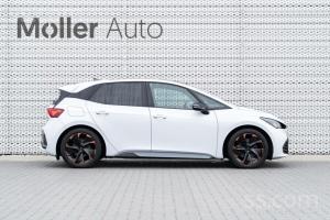 White Cupra Born 2022 in Riga, with an engine capacity of 0.00 L and mileage of 59 thousand km for 25600 €, photo 5 on AUTOMOTO.COM.LV