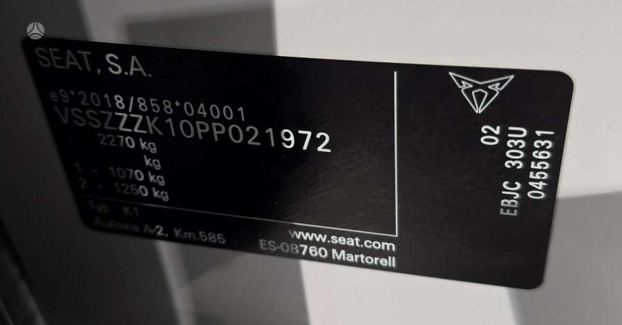Balts Cupra Born 2023 Šauļi, ar dzinēja tilpumu 0.00 L un nobraukumu 22 tūkst. km par 24900 €, foto 35 vietnē AUTOMOTO.COM.LV