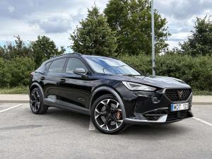 Black Cupra Formentor 2021 in Jonava, with an engine capacity of 1.98 L and mileage of 82 thousand km for 25900 €, photo  on AUTOMOTO.COM.LV