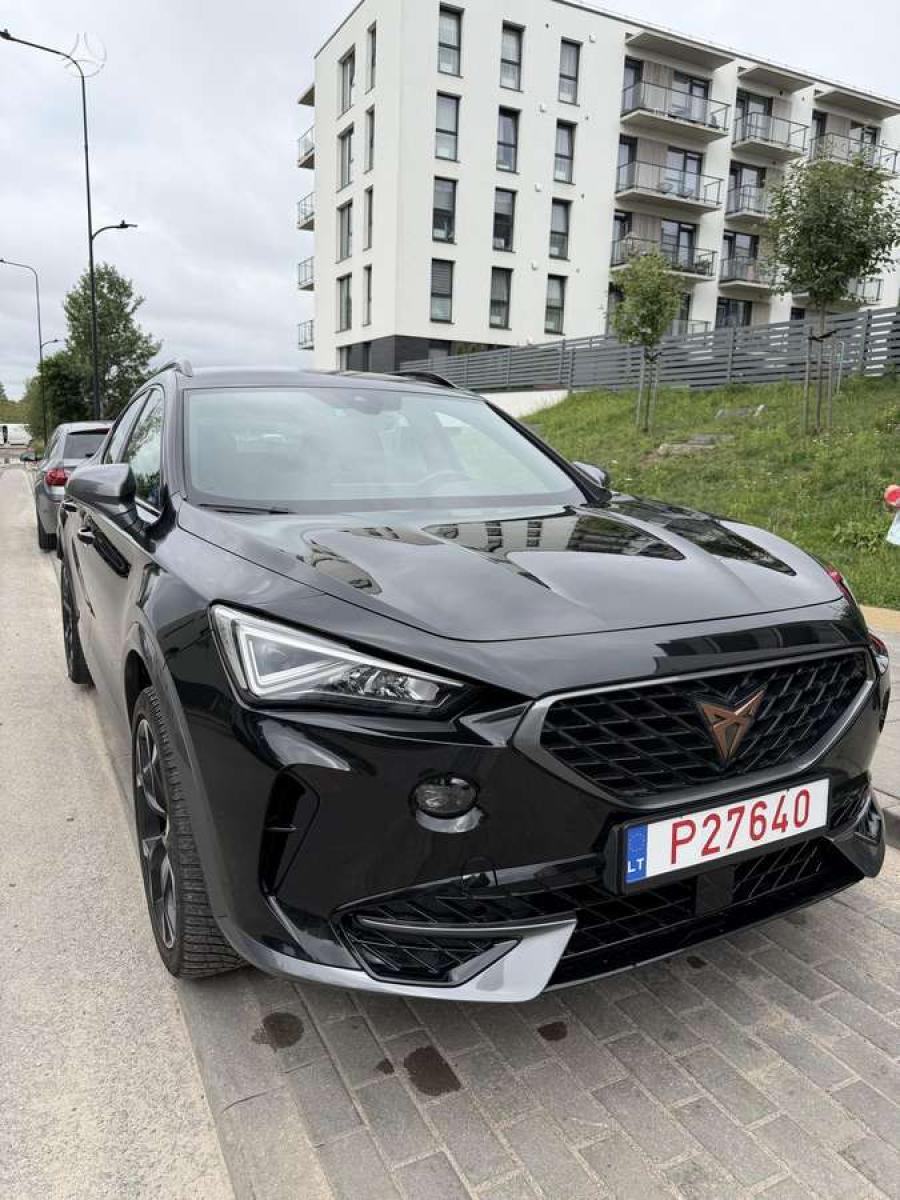 Black Cupra Formentor 2021 in Vilnius, with an engine capacity of 1.50 L and mileage of 110 thousand km for 20000 €, photo 1 on AUTOMOTO.COM.LV