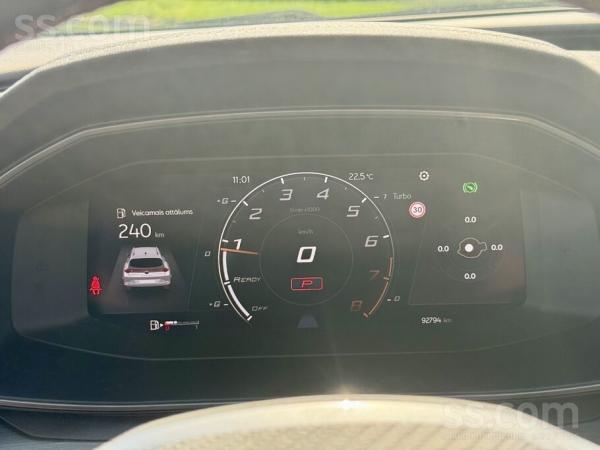 Black Cupra Formentor 2021 in Riga, with an engine capacity of 2.00 L and mileage of 93 thousand km for 25390 €, photo 9 on AUTOMOTO.COM.LV