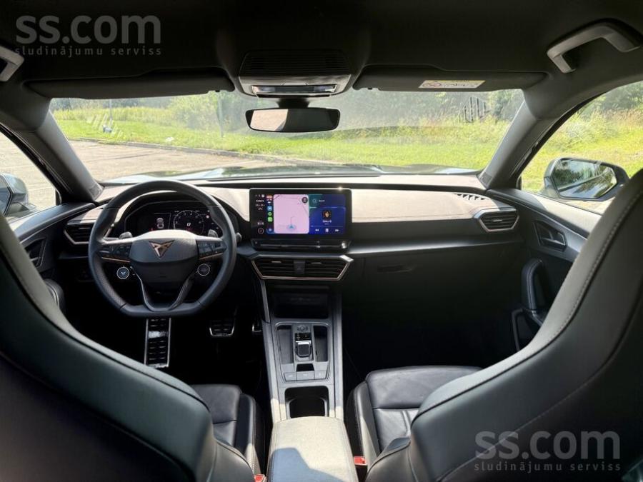 Black Cupra Formentor 2021 in Riga, with an engine capacity of 2.00 L and mileage of 93 thousand km for 25390 €, photo 9 on AUTOMOTO.COM.LV