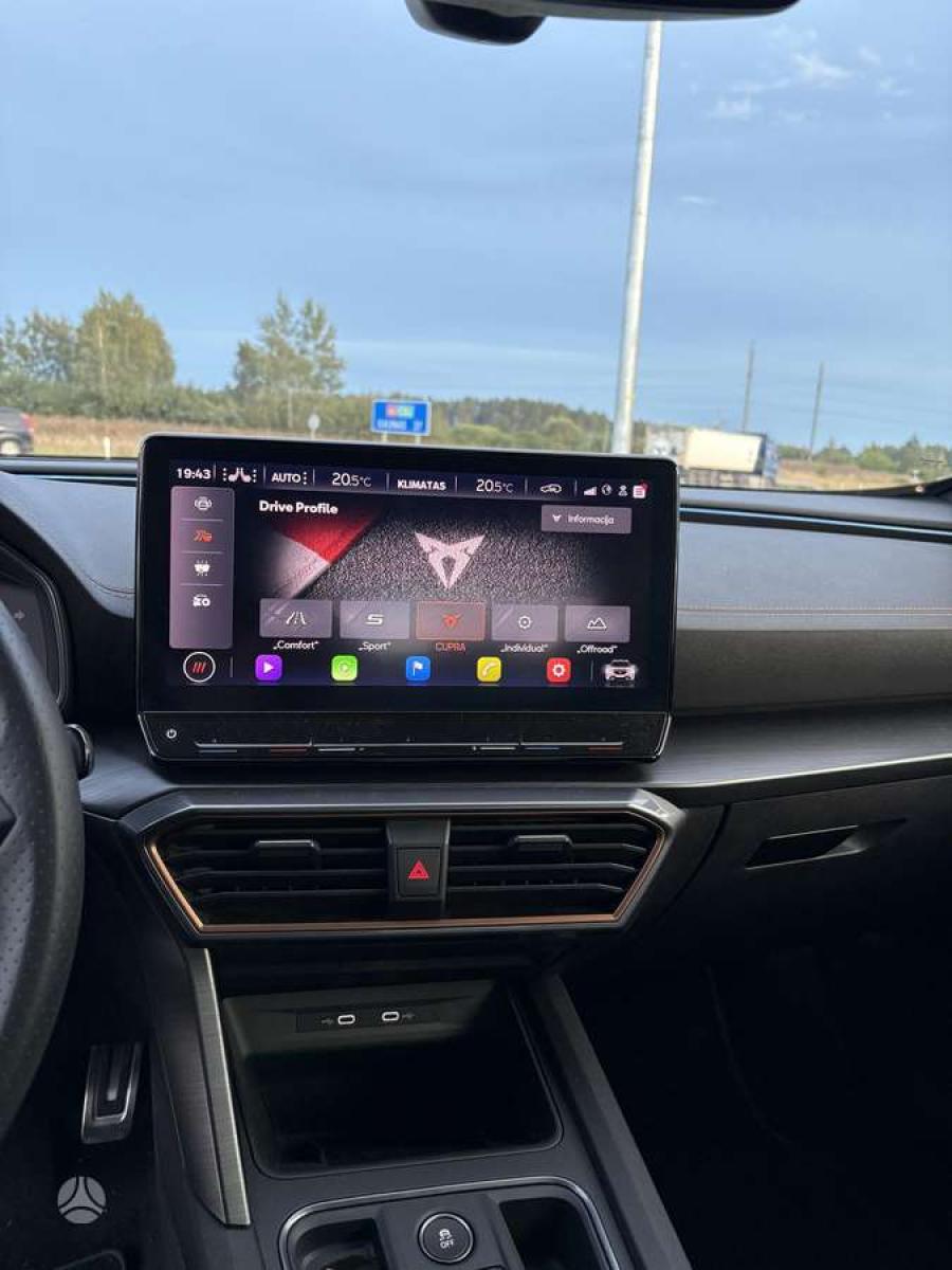 Черный Cupra Formentor 2021 в Каунас, объемом двигателя 1.98 л и пробегом 83 тыс. км за 25555 €, фото 8 на AUTOMOTO.COM.LV