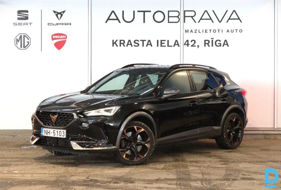 Black Cupra Formentor 2022 in Riga, with an engine capacity of 2.00 L and mileage of 26 thousand km for 28990 €, photo 1 on AUTOMOTO.COM.LV