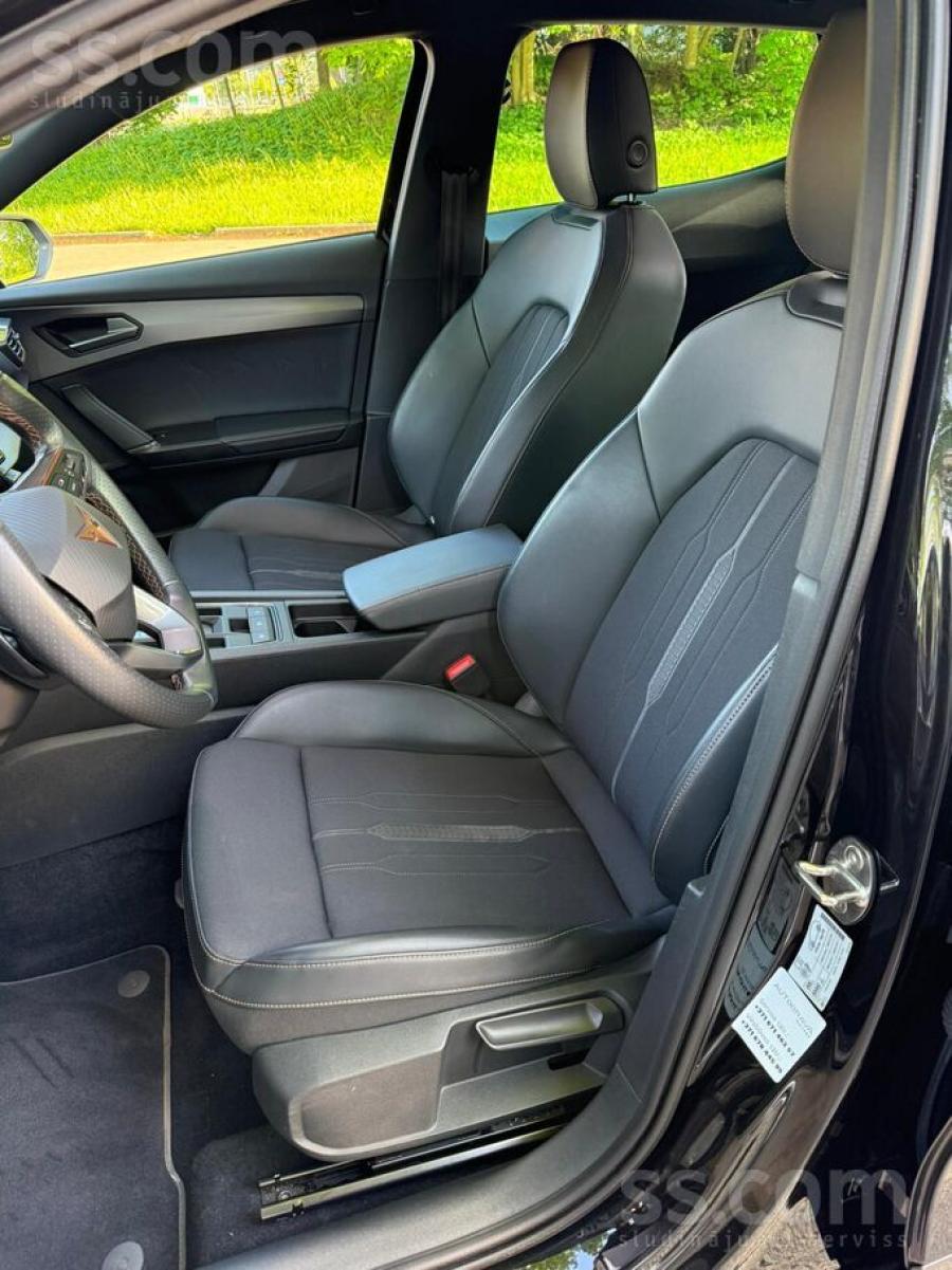 Melns Cupra Formentor 2022 Rīga, ar dzinēja tilpumu 1.50 L un nobraukumu 36 tūkst. km par 22500 €, foto 9 vietnē AUTOMOTO.COM.LV
